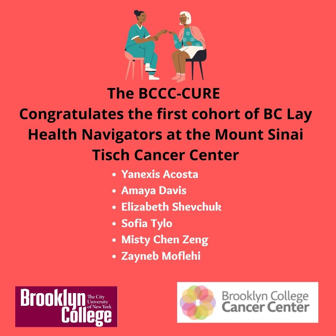 Mount Sinai Tisch Cancer Center Lay Health Navigators Program – BCCC-CURE